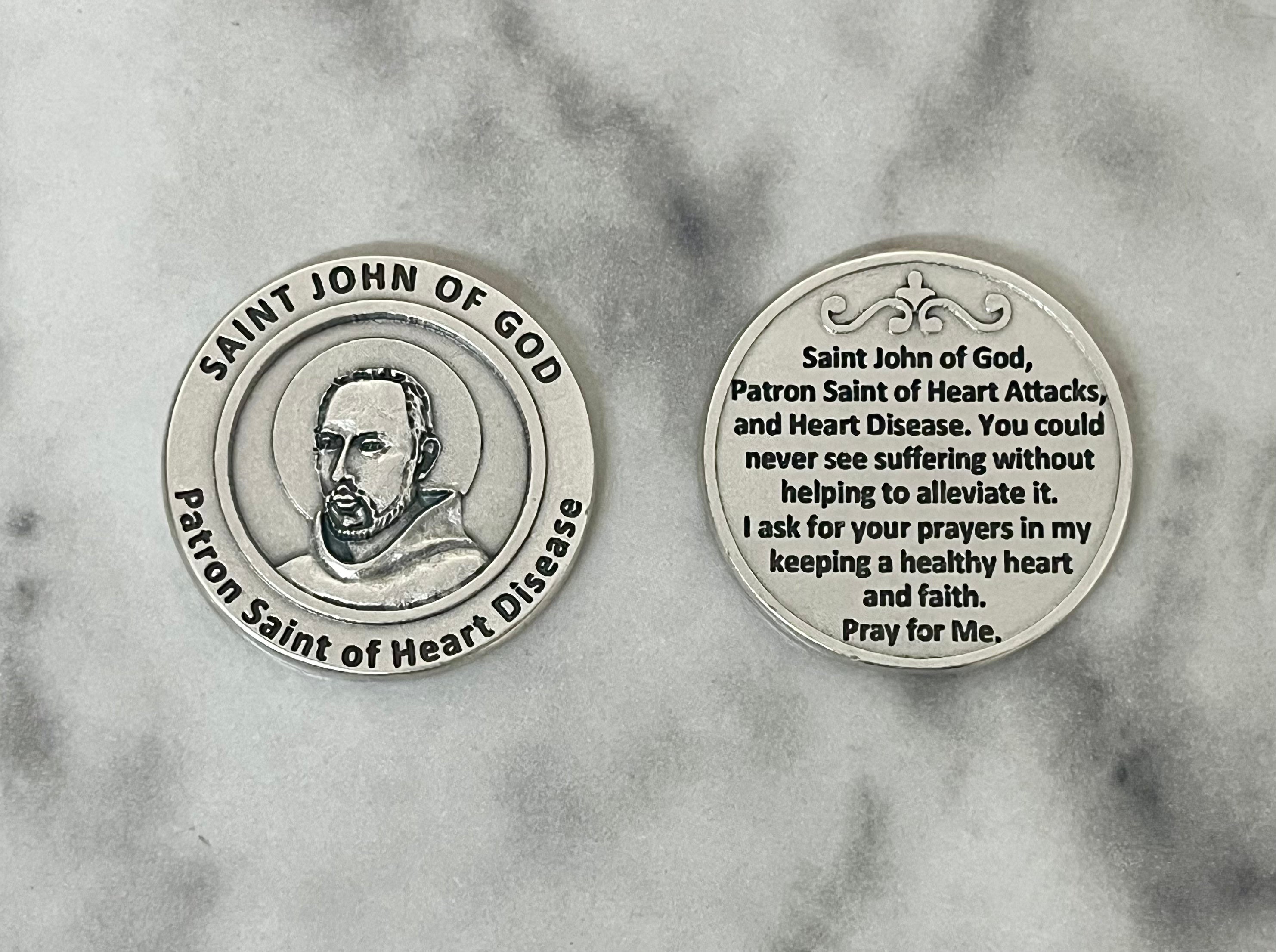 Saint John of God Italian Token Pocket Coin – Discount Catholic Store