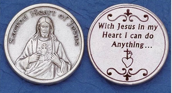 Sacred Heart of Jesus Italian Pocket Coin – Discount Catholic Store