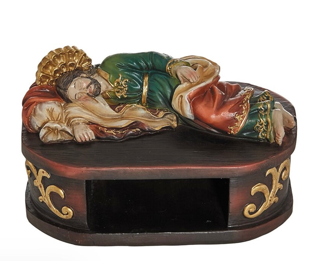 Sleeping St. Joseph with Shelf Base – Discount Catholic Store