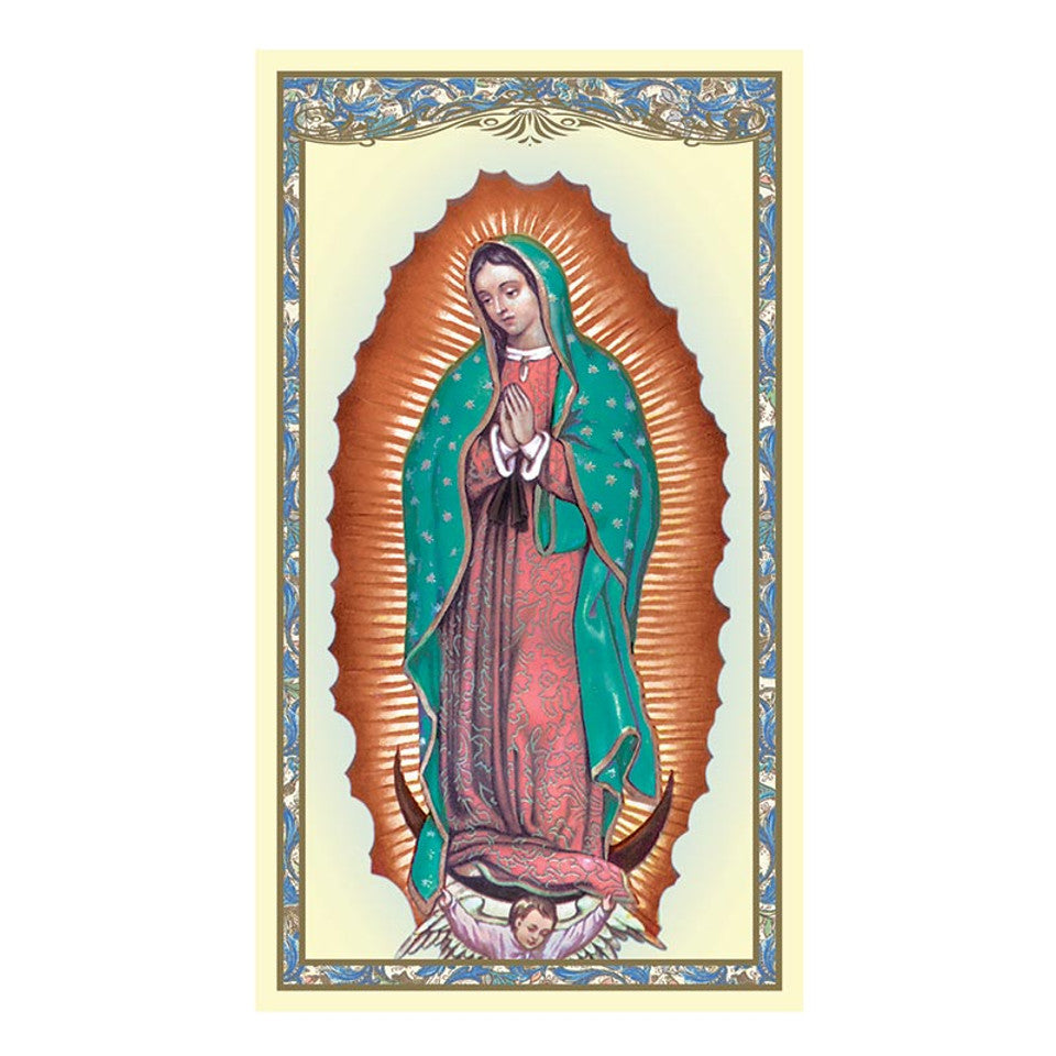 Laminated Our Lady of Guadalupe Holy Prayer Card – Discount Catholic Store