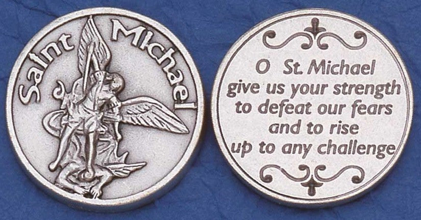 Saint Michael Religious Pocket Coin – Discount Catholic Store