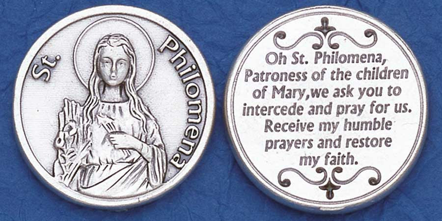 St. Philomena Religious Pocket Coin – Discount Catholic Store