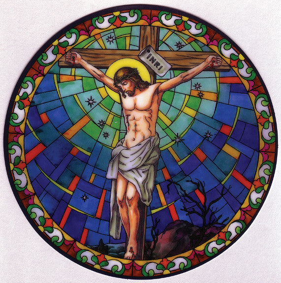 Crucifixion Window Sticker – Discount Catholic Store