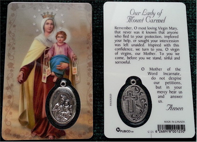 Our Lady of Mount Carmel Prayer Card – Discount Catholic Store