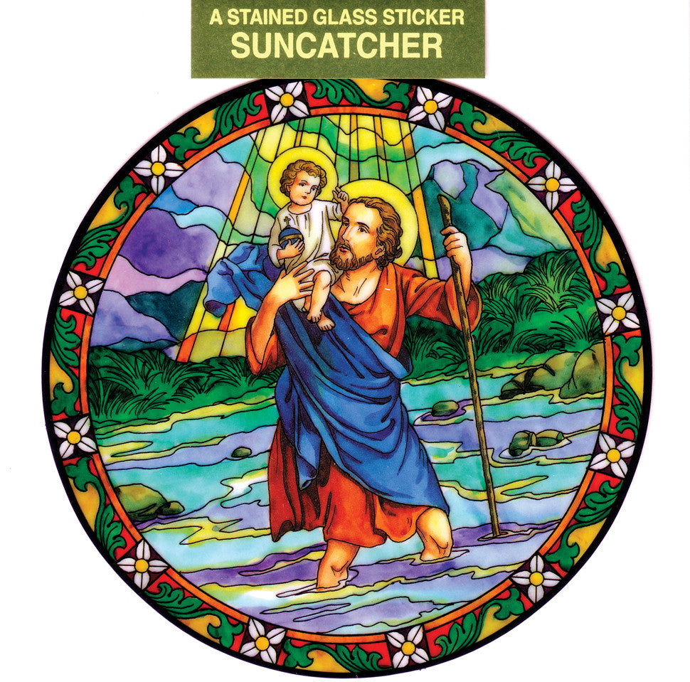 St. Christopher Window Sticker – Discount Catholic Store